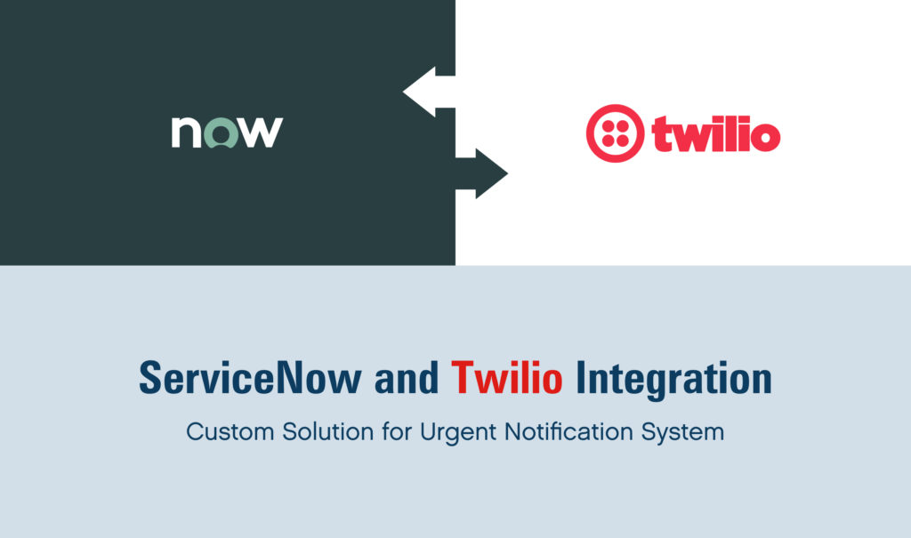 Twilio and ServiceNow integration for automated urgent notification
