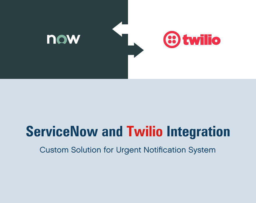 Twilio and ServiceNow integration for automated urgent notification