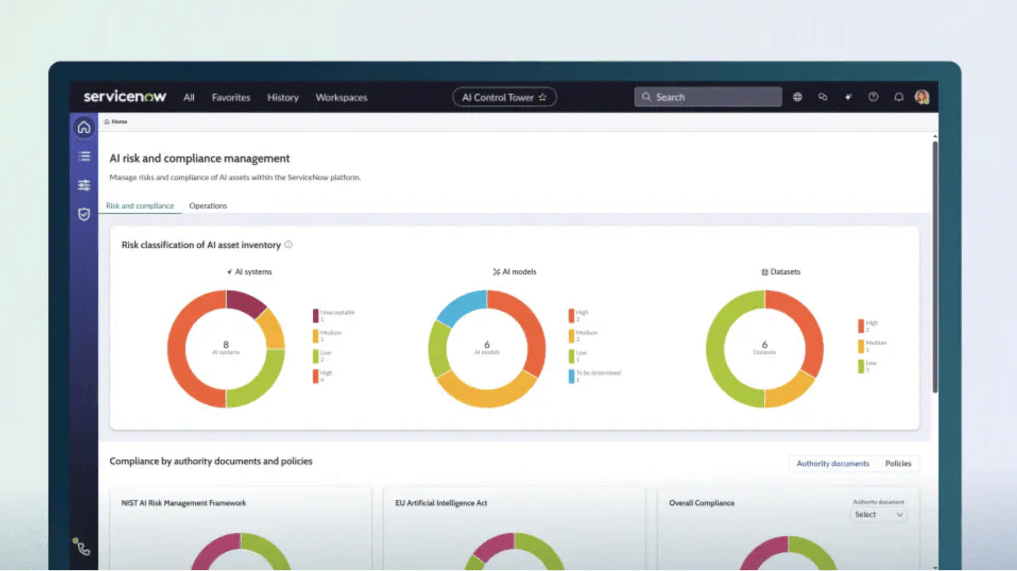ServiceNow AI Control Tower for AI Agent Management